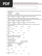 Soal Olimpiade Matematika Kelas 1 | PDF