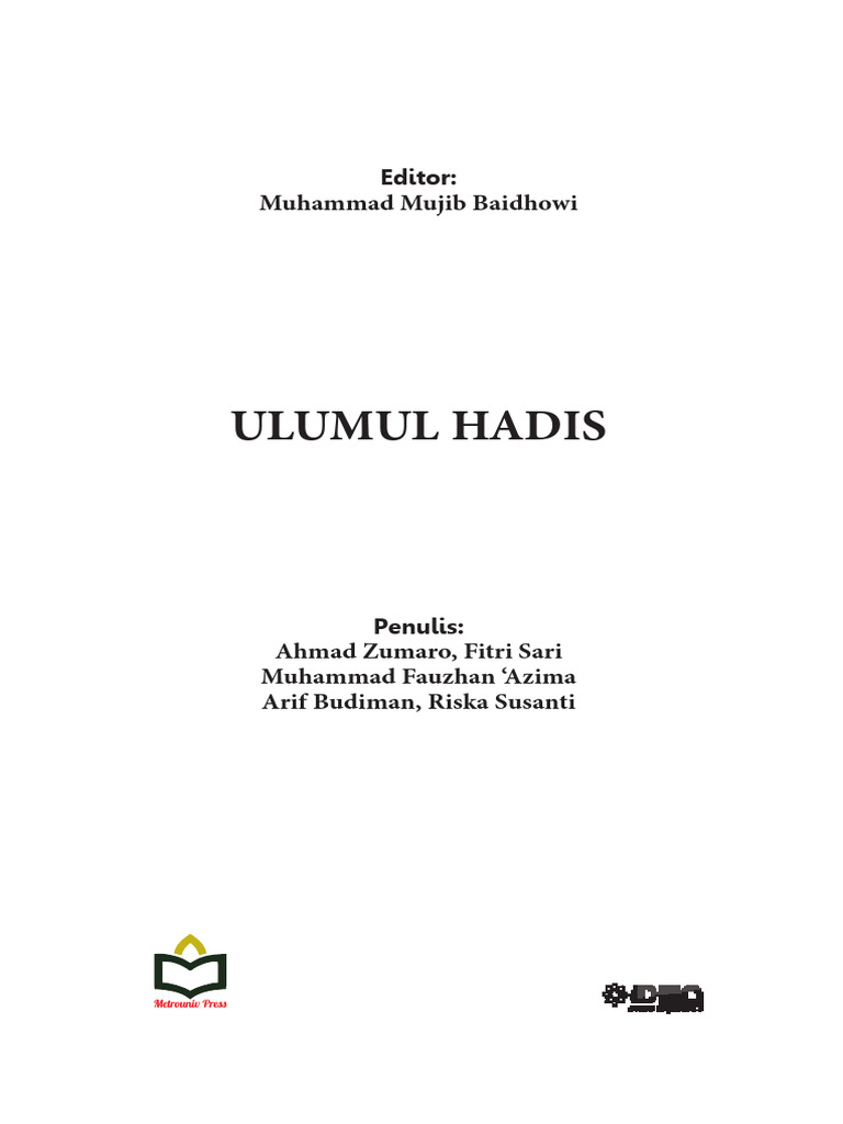 ULUMUL HADIS Lengkap | PDF
