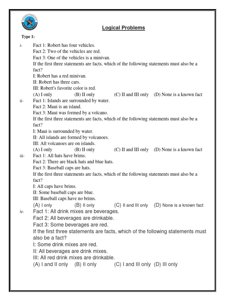 Logical Problems | PDF | Chicken