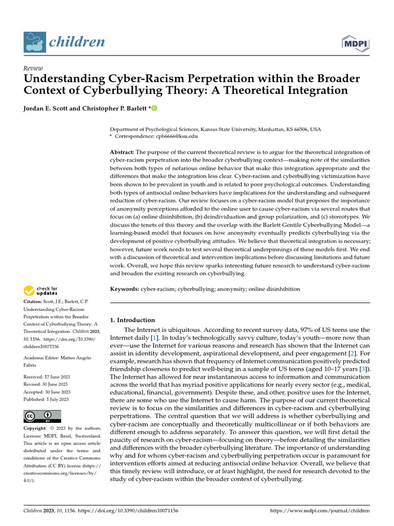 Understanding_Cyber-Racism_Perpetration_within_the | PDF | Prejudices ...