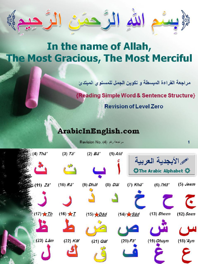 Arabic Level 0 Class15 | PDF