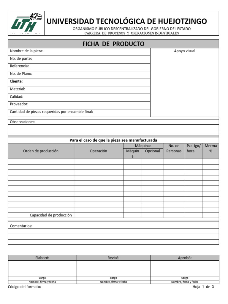 Ficha de Producto | PDF