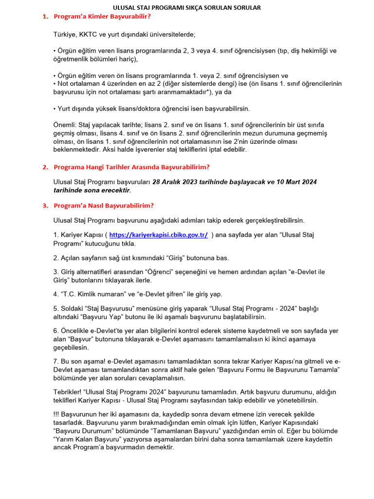 Program'a Kimler Başvurabilir?: 28 Aralık 2023 Tarihinde Başlayacak Ve 10 Mart 2024 Tarihinde ...