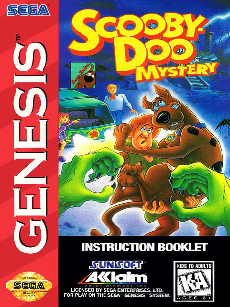 Scooby-Doo - Genesis - Manual | PDF