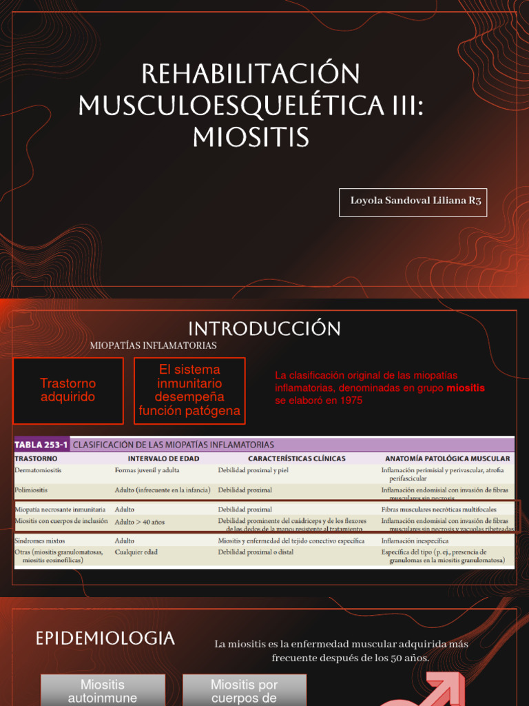 Miositis | PDF | Sistema inmune | Especialidades Medicas