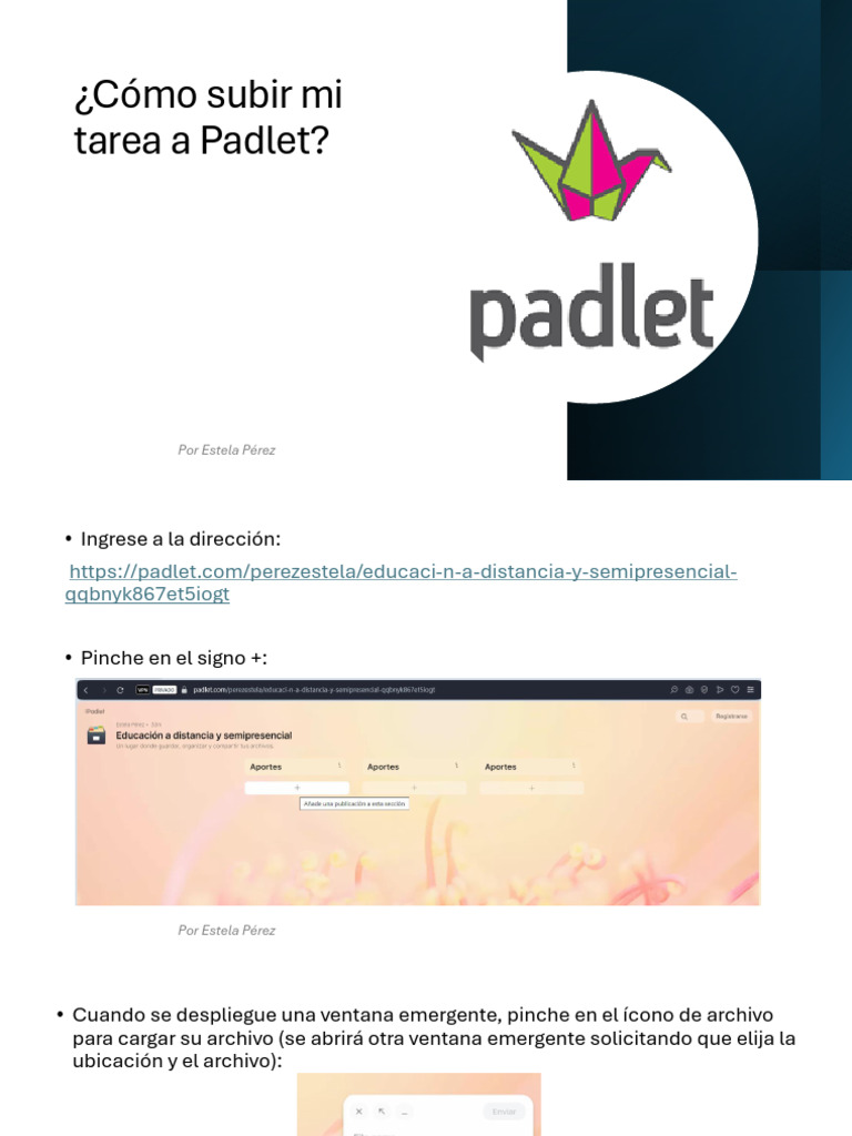 Cómo Subir Tareas a Padlet Fácilmente | PDF | Religión y espiritualidad
