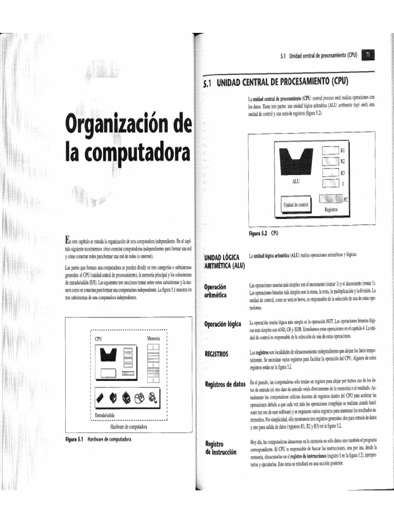 Tema 2-Organización de La Computadora | PDF