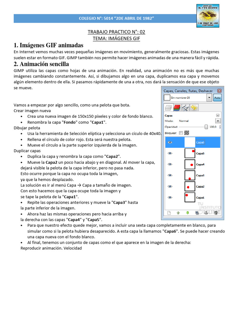 Crear GIF animado con GIMP | PDF | Animación