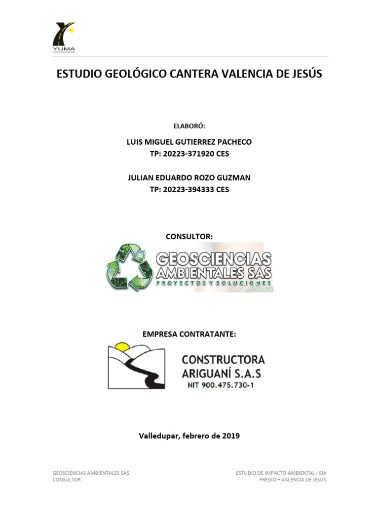 Geología Valencia de Jesus | PDF | Roca (geología) | Granito