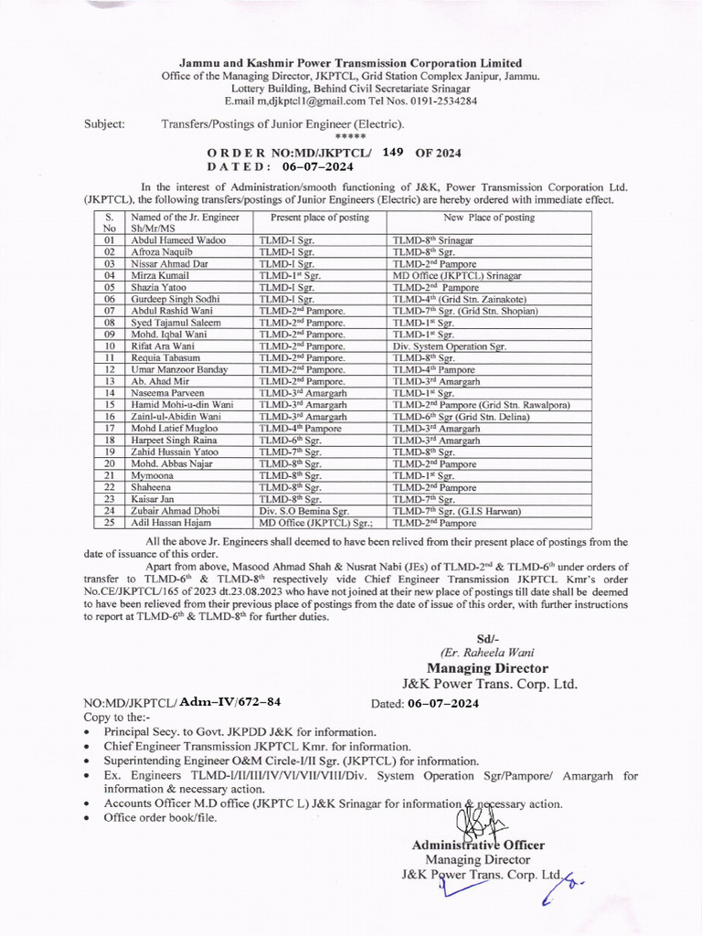 Je Order Transfer | PDF