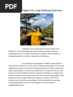 Lakbay Sanaysay Example | PDF