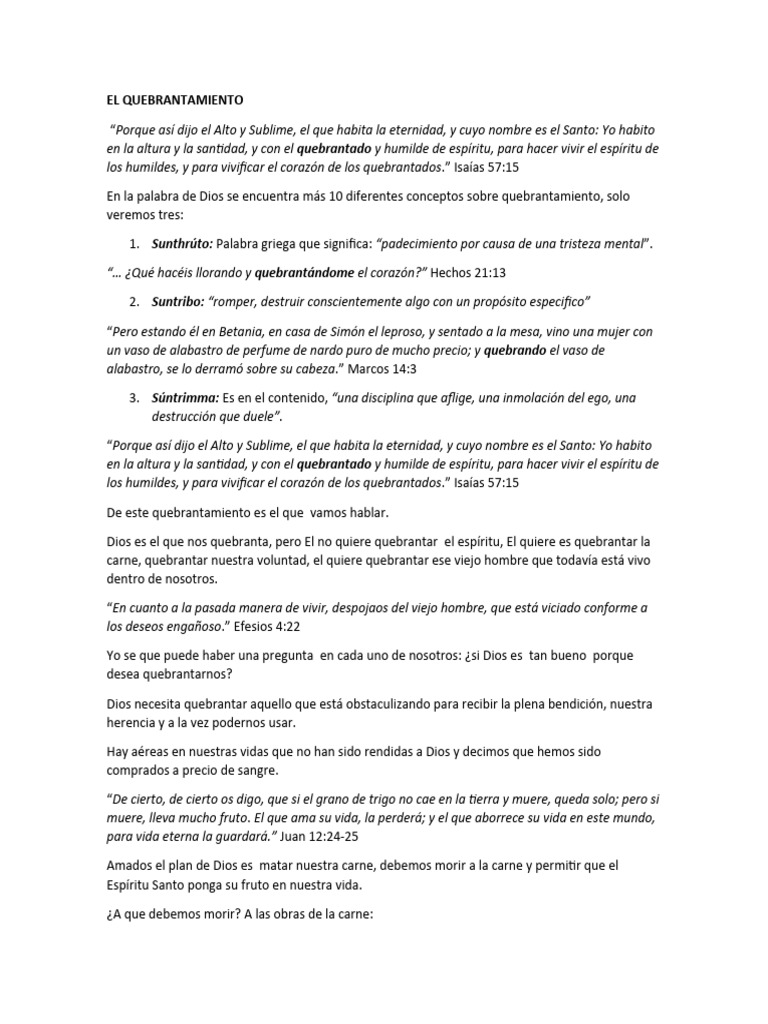 El Quebrantamiento | PDF | Jonás | Moisés