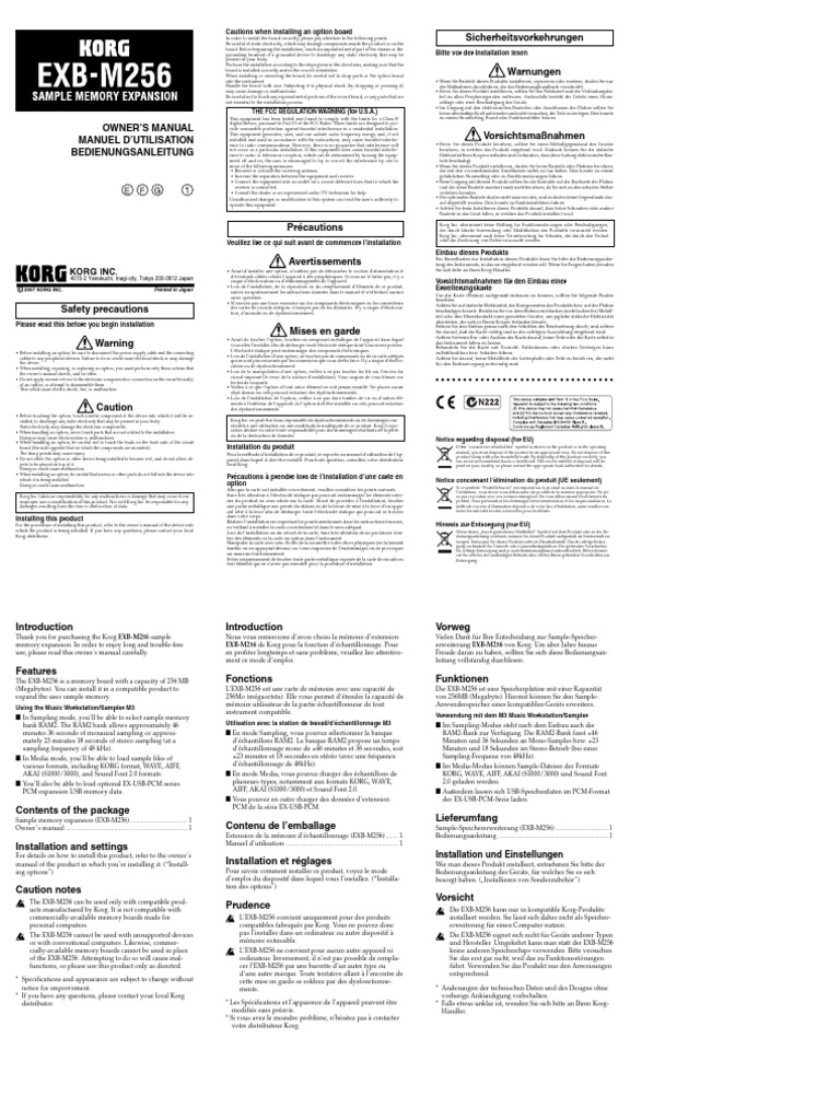 Exb M256 Om | PDF