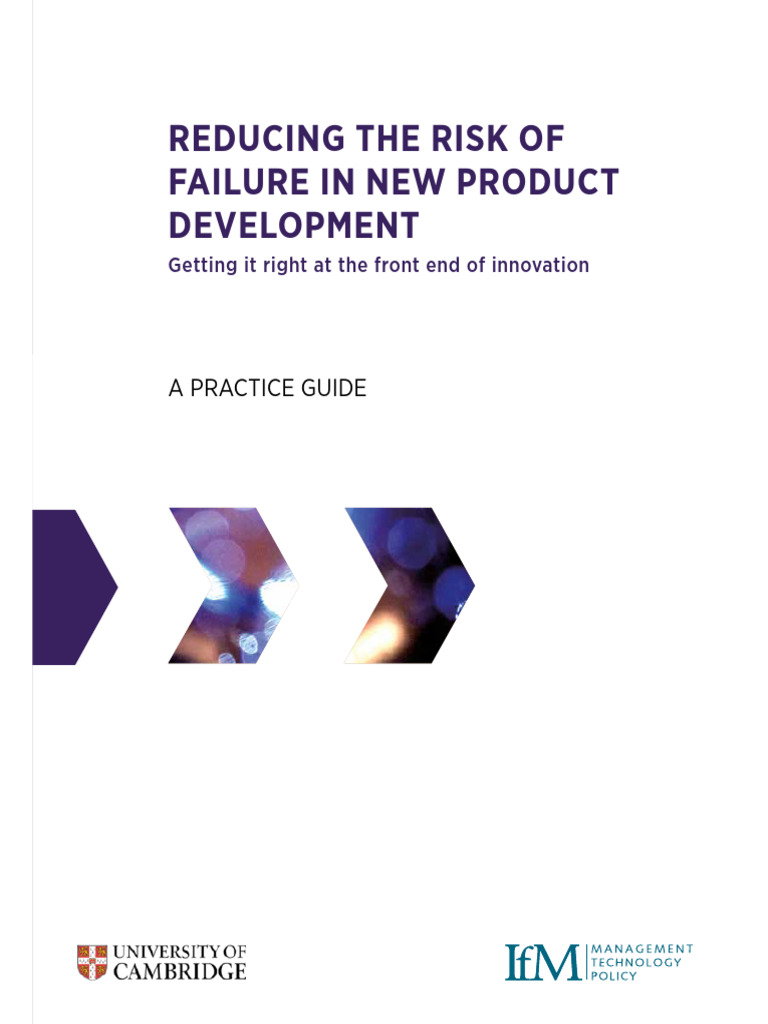 Reducing The Risk of Failure in New Product Development Report - Oecd ...