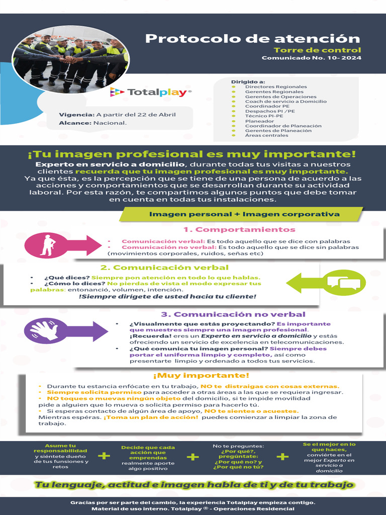 Comunicado No. 10 - Protocólo de Atencion | PDF