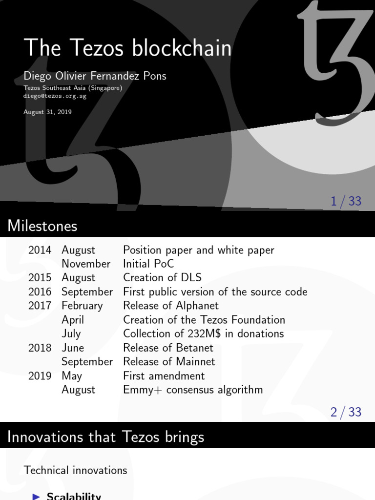 1 04 Tezos Blockchain | PDF | Formal Verification | Software Development