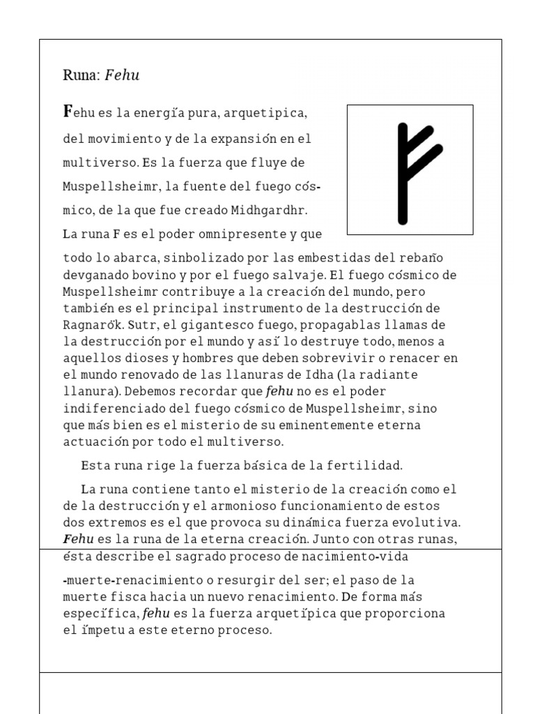 Fehu | PDF