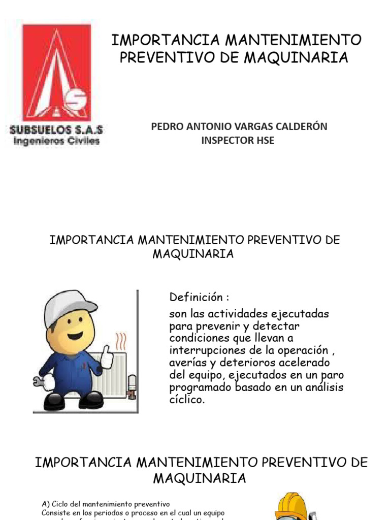 Importancia Del Mantenimiento Preventivo | PDF | Ingeniería de confiabilidad | Informática
