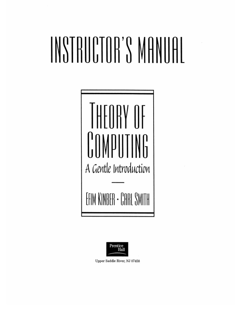 Theory of Computing Solutions | PDF