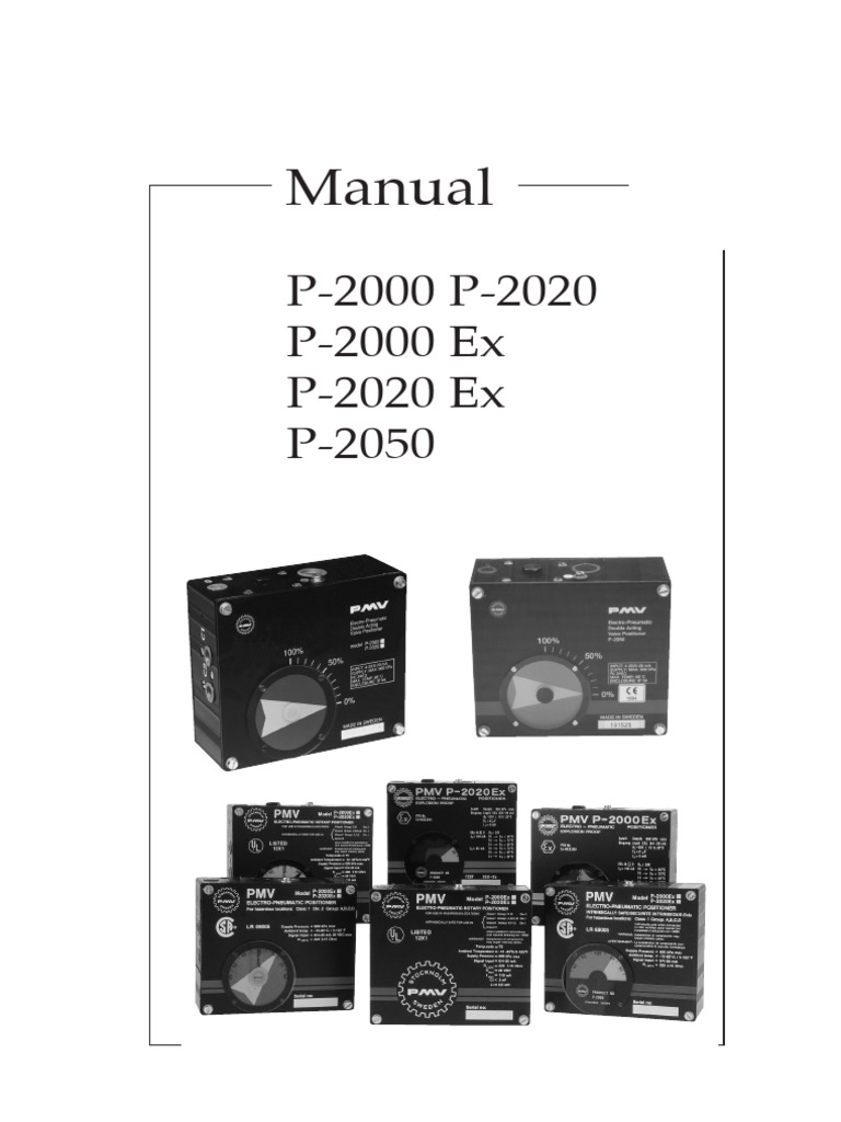 P-2000man HR | PDF | Valve | Actuator