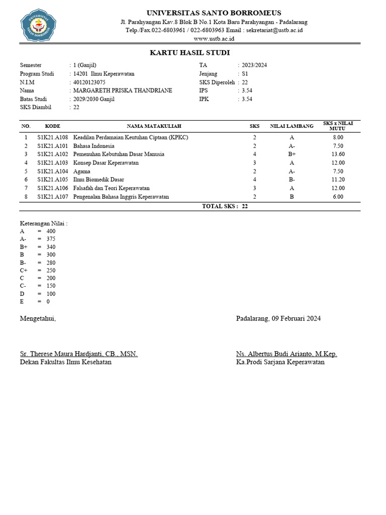 Cetak KHS 40120123075 | PDF
