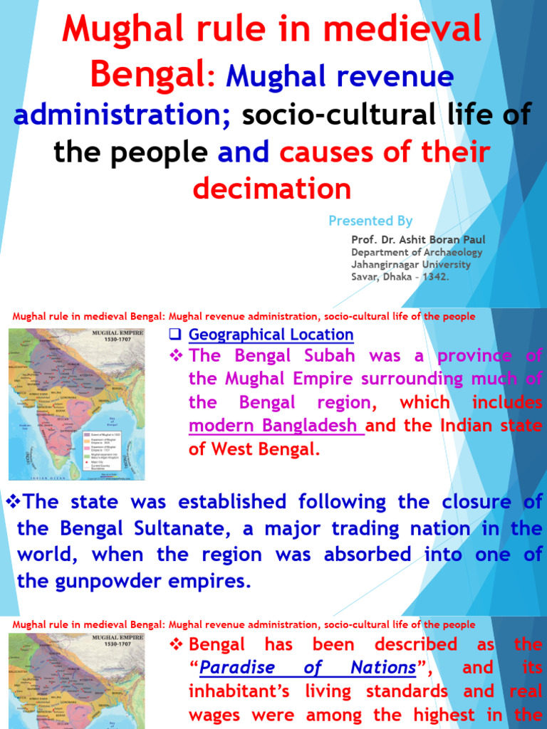 Mughal Rule in Medieval Bengal | PDF | Mughal Empire | Bengal