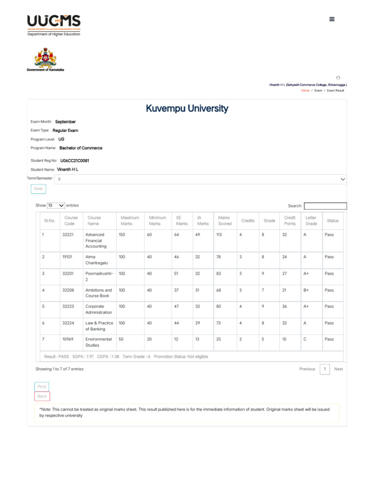 UUCMS - Unified University College Management System | PDF | Academia ...