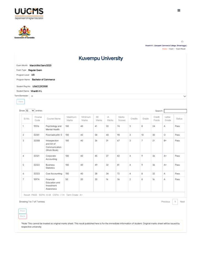 UUCMS - Unified University College Management System | PDF