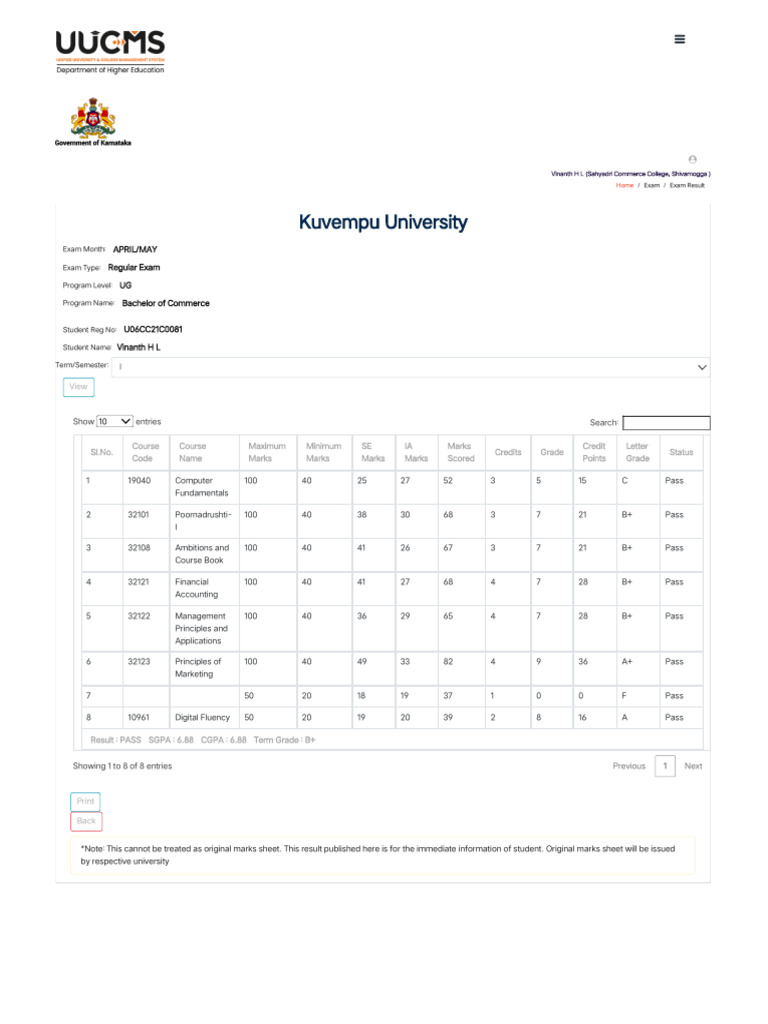 UUCMS - Unified University College Management System | PDF