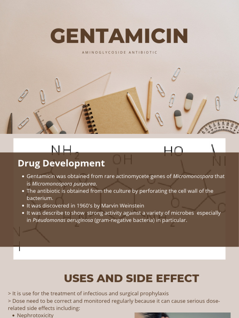Gentamicin Assignment | PDF | Dose (Biochemistry) | Chemistry