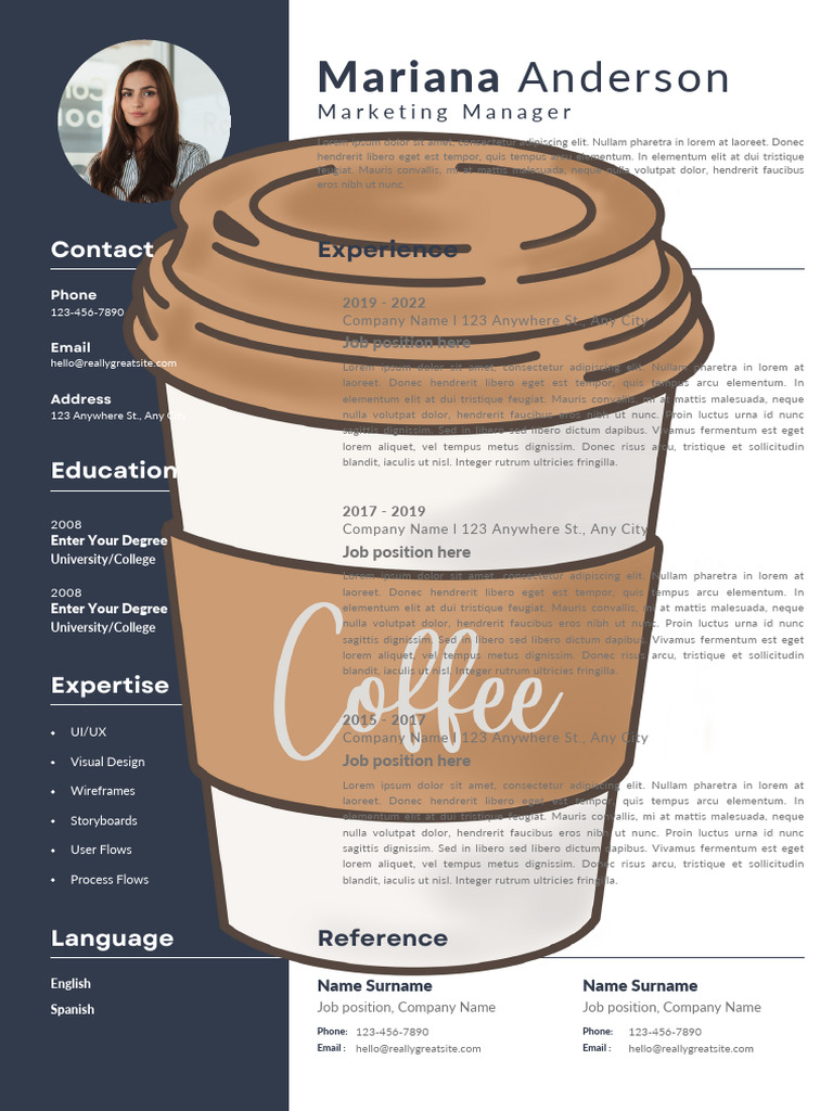 Black White Minimalist CV Resume | PDF