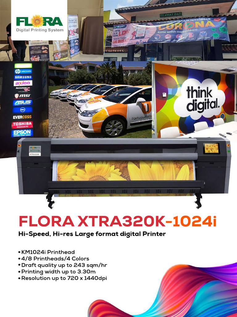 Mesin Flora Xtra320K-1024i | PDF