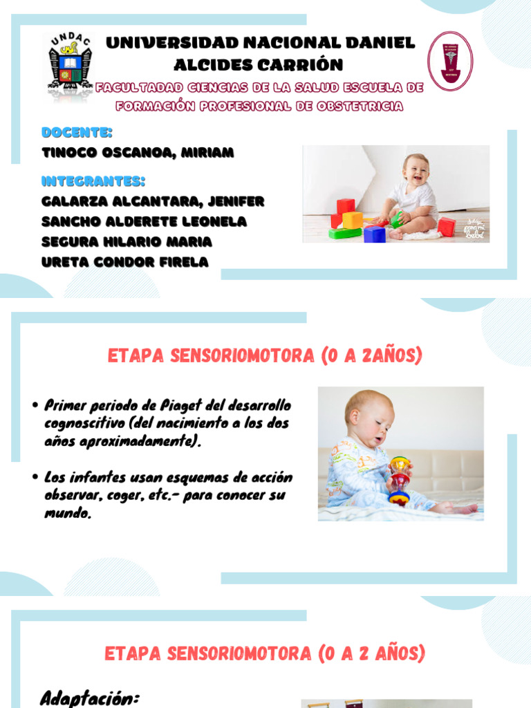 Gruposs Etapa Sensorio Motor 0 a 2 Años | PDF | Psicología cognitiva ...