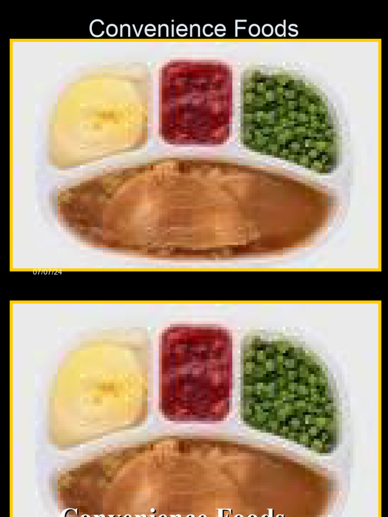 Convenience Food | PDF | Convenience Food | Food Processing