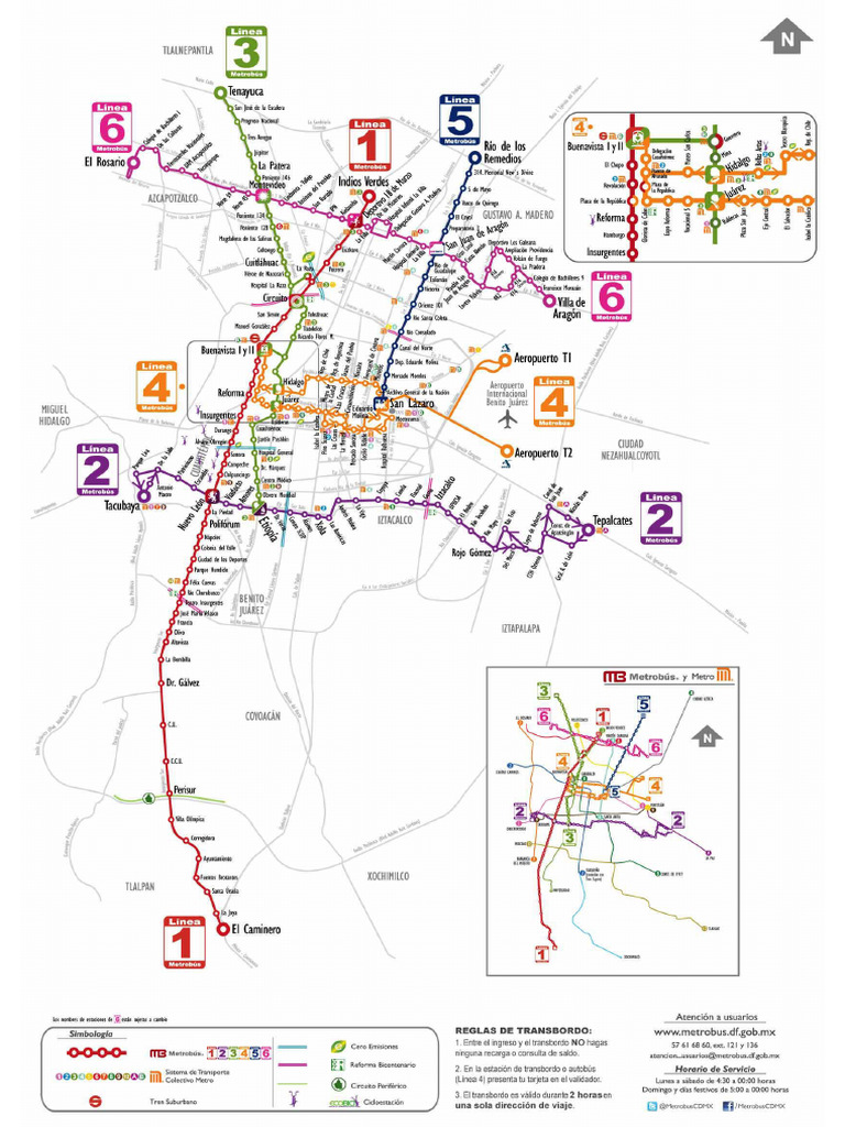 Mx Df Metrobus Map | PDF