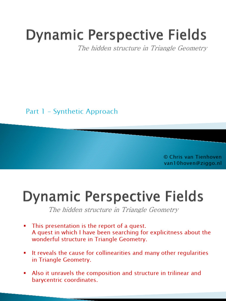 Perspective - Fields Part1 1 | PDF | Classical Geometry | Geometric Shapes