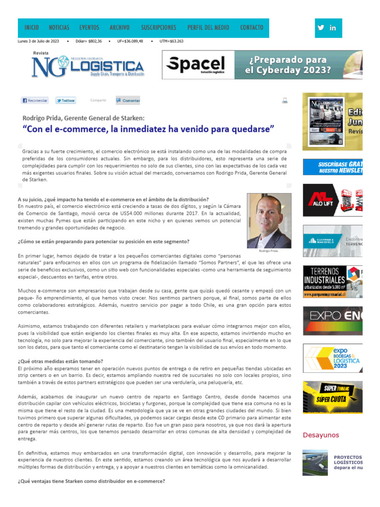 Revista Negocios Globales - Rodrigo Prida, Gerente General de Starken ...