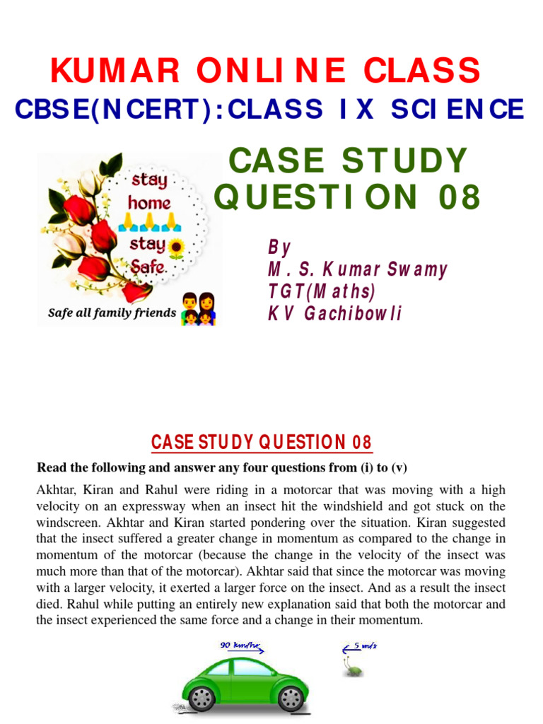 Class IX Science Momentum Case Study | PDF