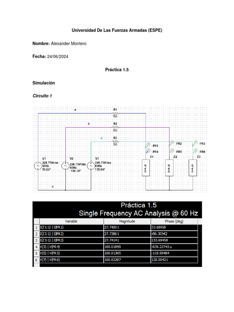 Montero_Alexander_Práctica_1.5 | PDF | Red eléctrica