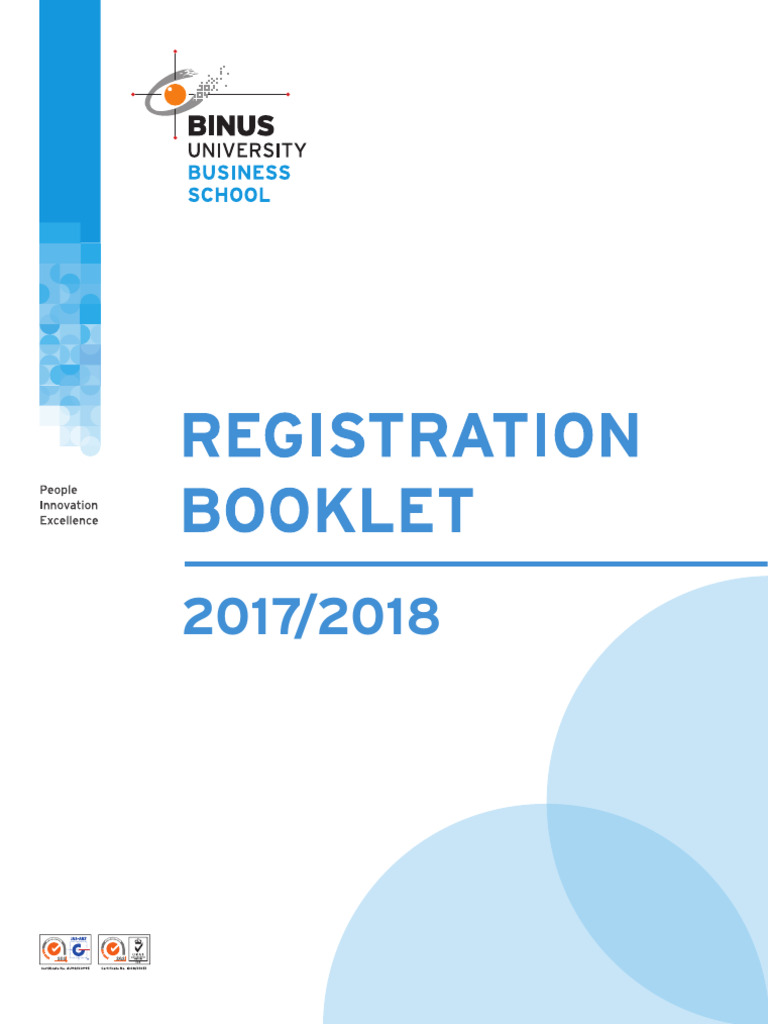 Registration Booklet BBS 2018 2019 | PDF