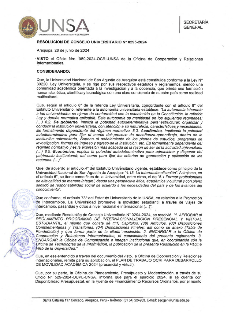 Expediente de La Rcu 295 2024 | PDF