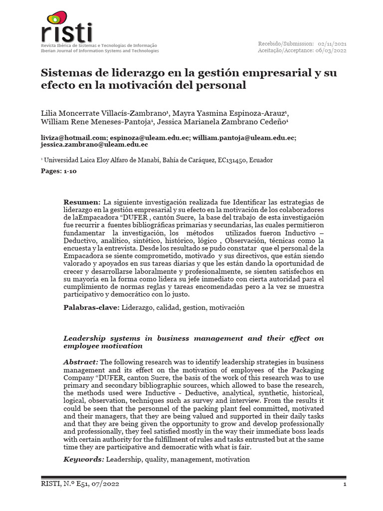 Siste | PDF | Liderazgo | Business