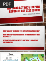 Philippine Legislation Handout Ra 7722 | PDF | Taxes | College