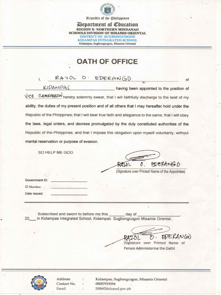 Certificate of Induction | PDF