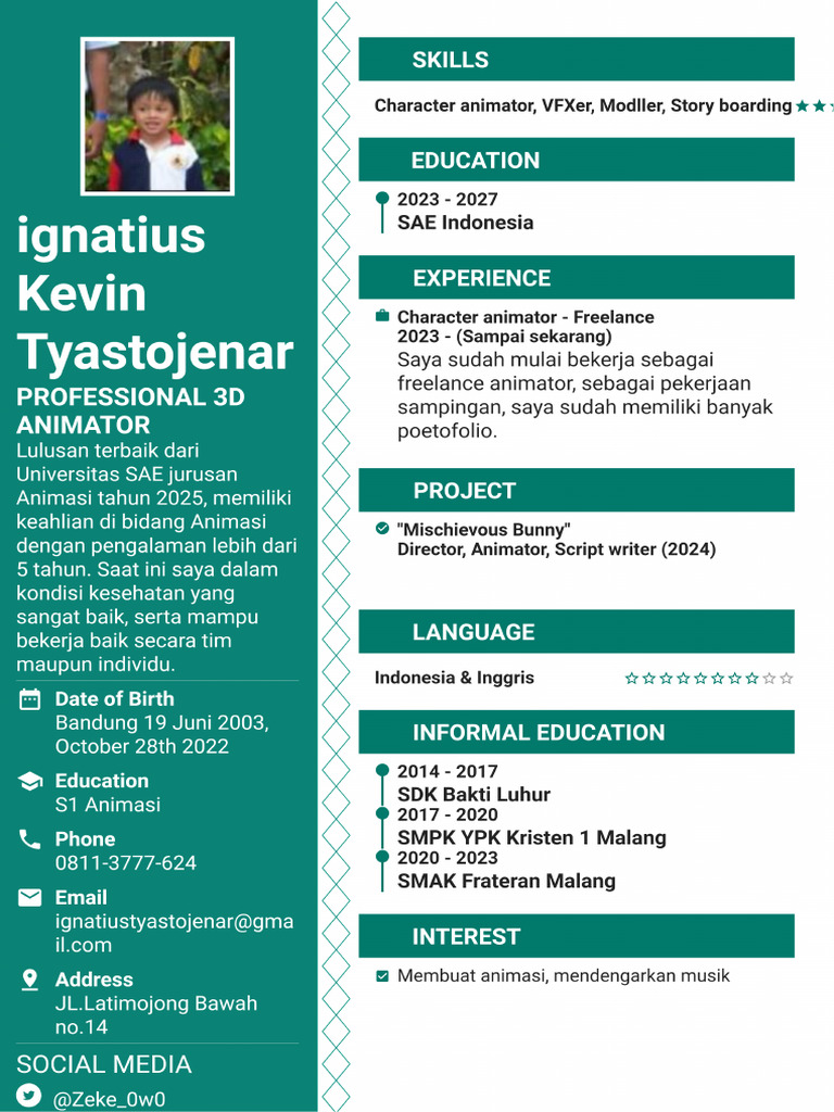 Cignatius Kevin Tyastojenar Ybyb | PDF
