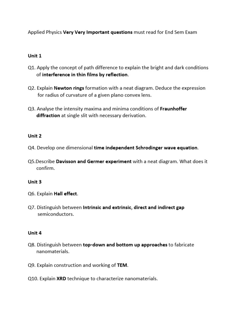 APVeryVeryImpQuestions EndSem | PDF | Teaching Methods & Materials | Technology & Engineering