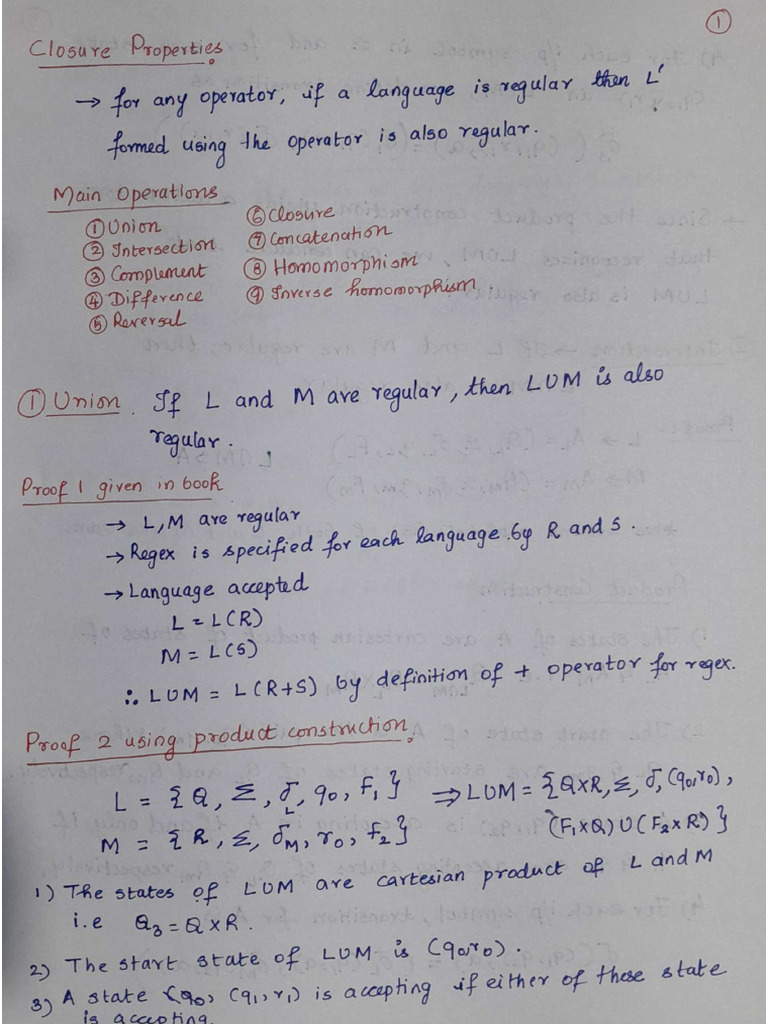 Unit 2 Closure Properties Pdf 
