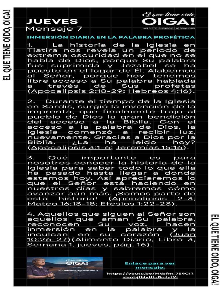 Mensaje 07 Inmersión dinámica- celular (JUEVES) | PDF