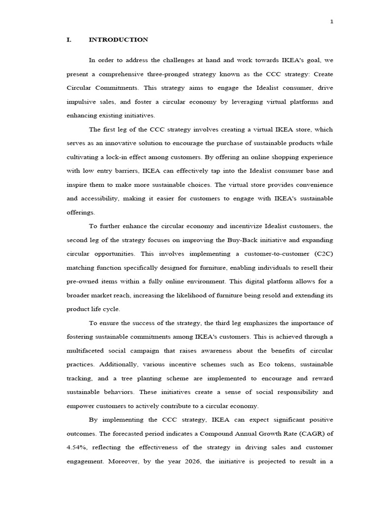 IKEA's CCC Strategy for Sustainability | PDF | Brand | Business