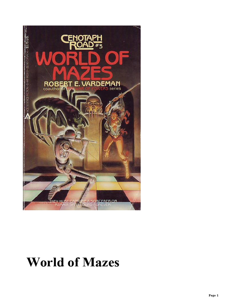 Robert E. Vardeman - Cenotaph Road 03 - World of Mazes | PDF